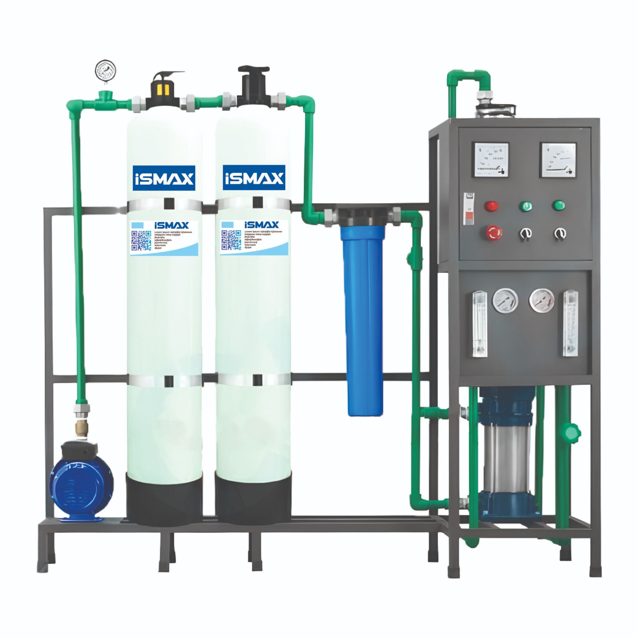 Hệ Thống Lọc Nước R.O Công Nghiệp iSmax RO125-C2-948 – Kingwater