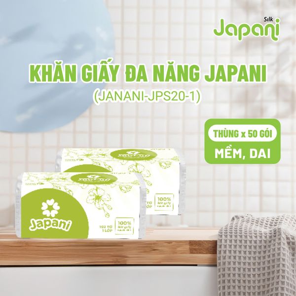 Khăn giấy đa năng JAPANI JPS20-1 - 102 tờ x 1 lớp – Amostore