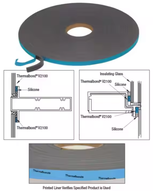 Thermal Bond Structural Glazing Double Sided Spacer Tape 12 Mm X 6 Mm ...