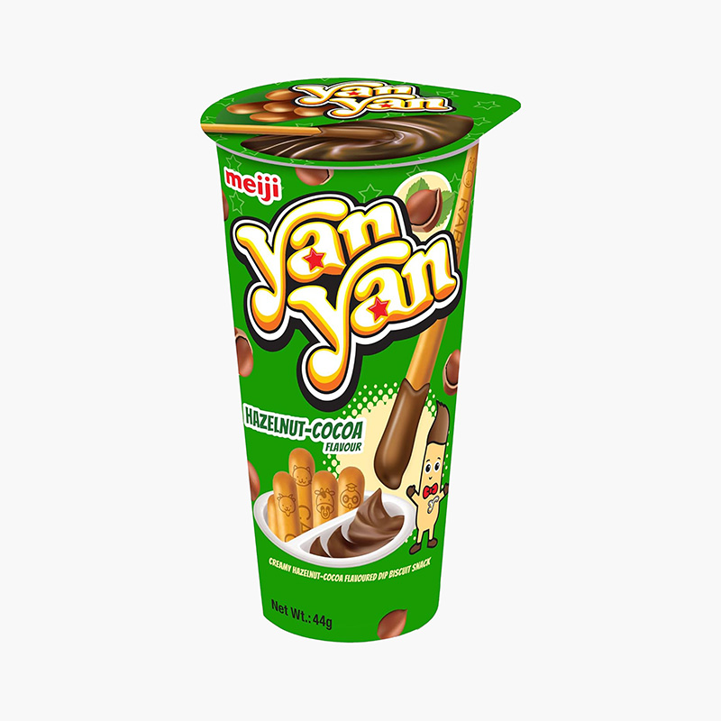 Bánh Que MEIJI Yan-Yan Vị Hazelnut-Cocoa (44g) – Bánh Que Giòn Thơm