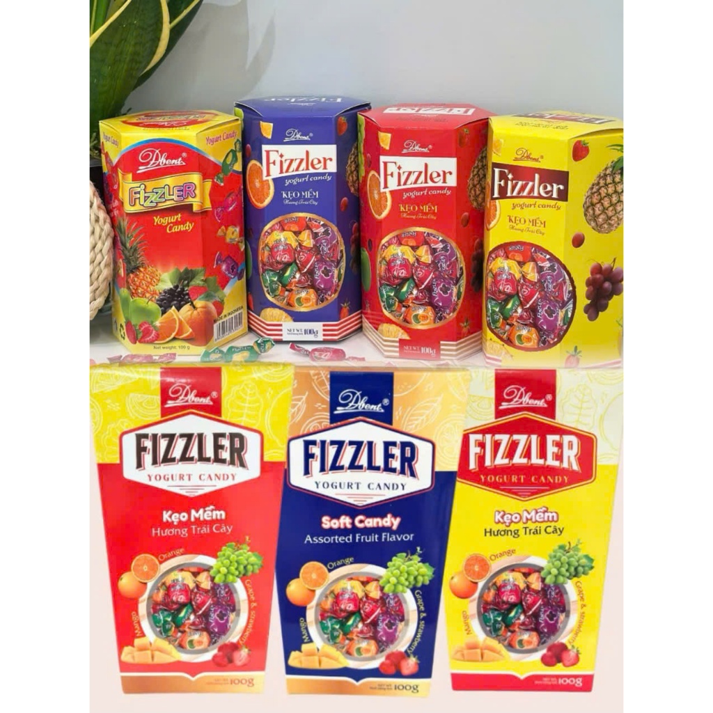 Kẹo Mềm Hương Trái Cây Fizzler - Fizzler Yogurt Candy (100g)
