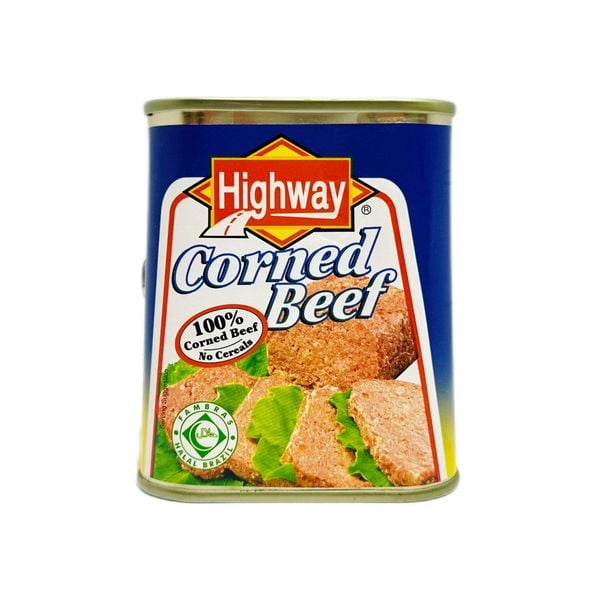 Thịt Hộp HIGHWAY Corned Beef Bò Hầm Tiện Lợi (340g)
