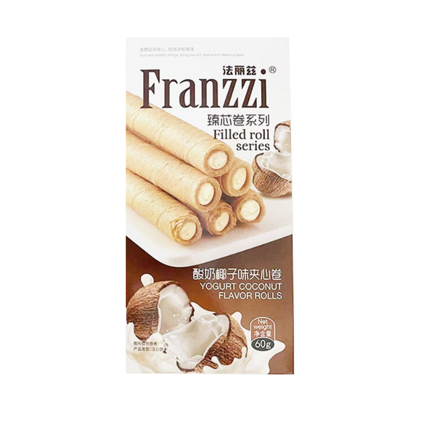 Bánh Quy Cuộn Nhân Franzzi Filled Rolls Series (60g) – Nhân Kem Đậm Đà