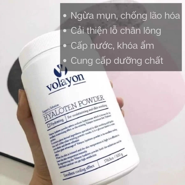 Mặt Nạ Cấp Ẩm Và Làm Dịu Da Dạng Bột Volayon Hyaloten Powder (500g)