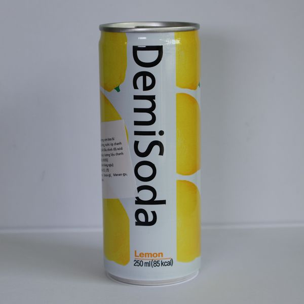 Nước Demi Soda Lemon (250ml) – Thanh Mát, Sảng Khoái, Đã Khát Tức Thì