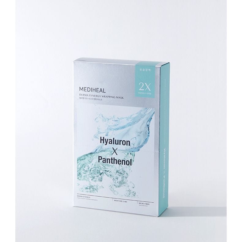 MEDIHEAL DERMA SYNERGY WRAPPING MASK_MOISTURE (Hyaluron x Panthenol ...