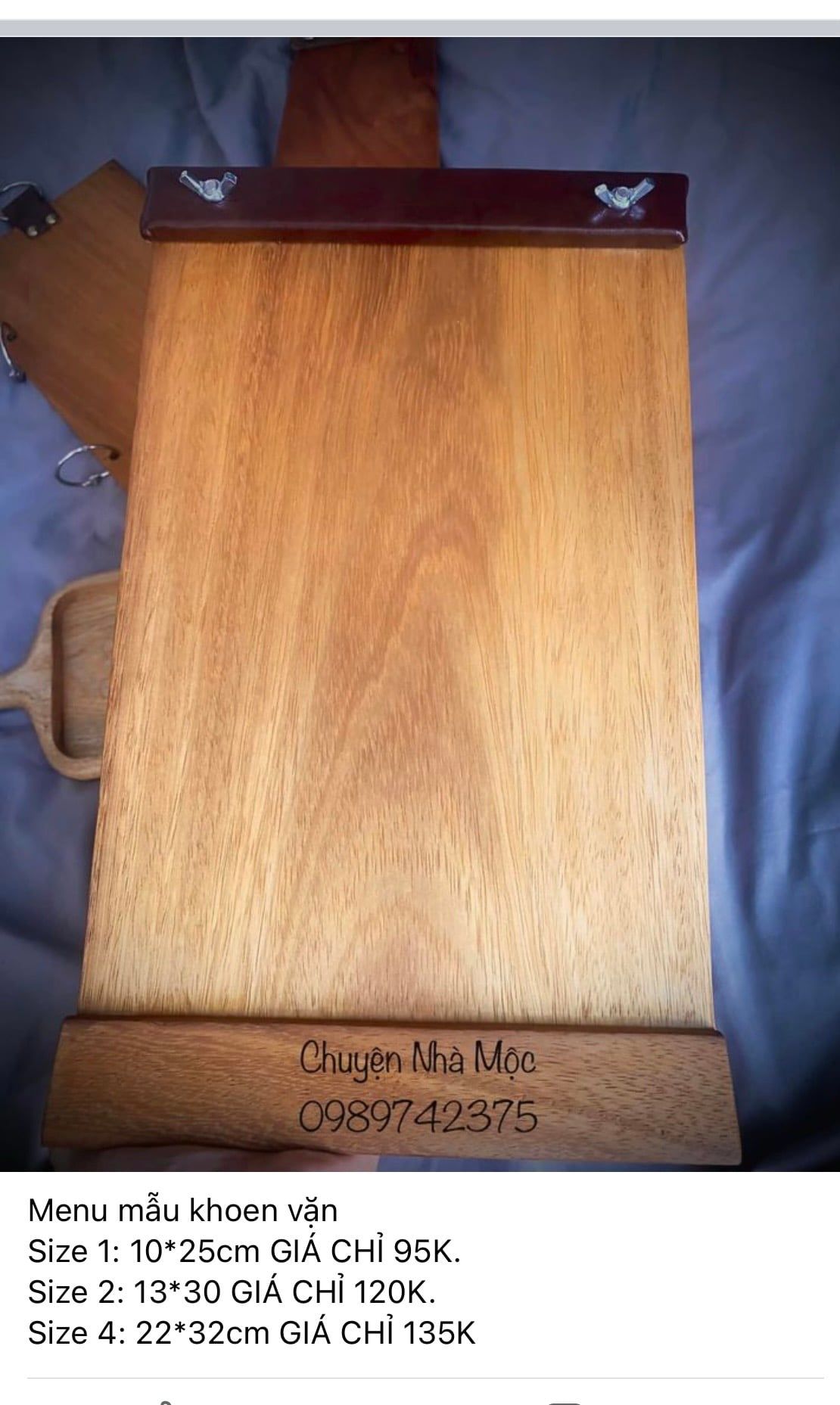 Kẹo menu mẫu khoen vặn – CHUYỆN NHÀ MỘC