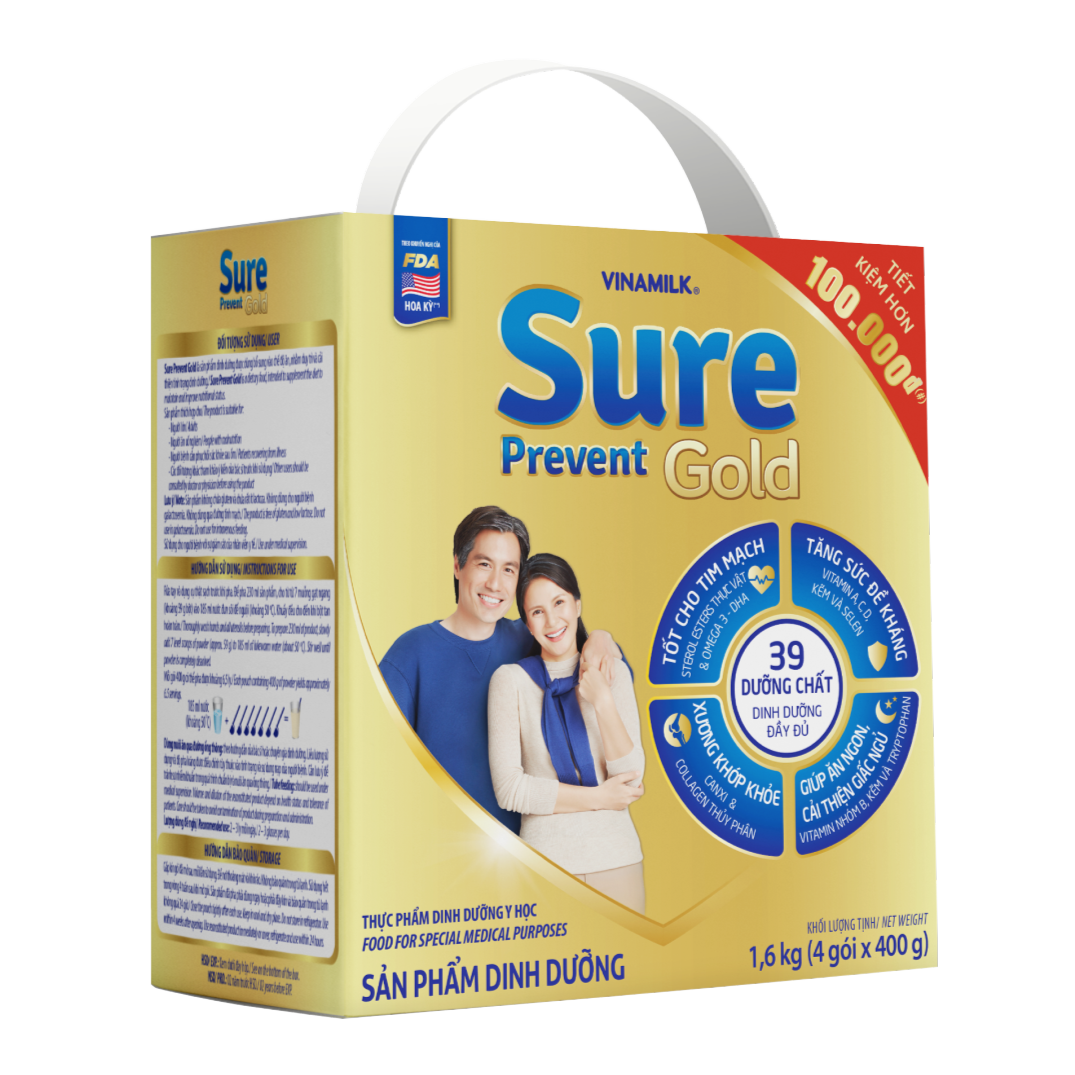 Sữa bột cho người lớn tuổi Sure Prevent Gold Hộp 400g – ALL FULL