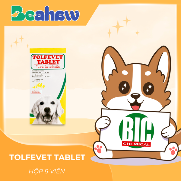 Kháng viêm, giảm đau, hạ sốt TOLFEVET TABLET – Beahaw
