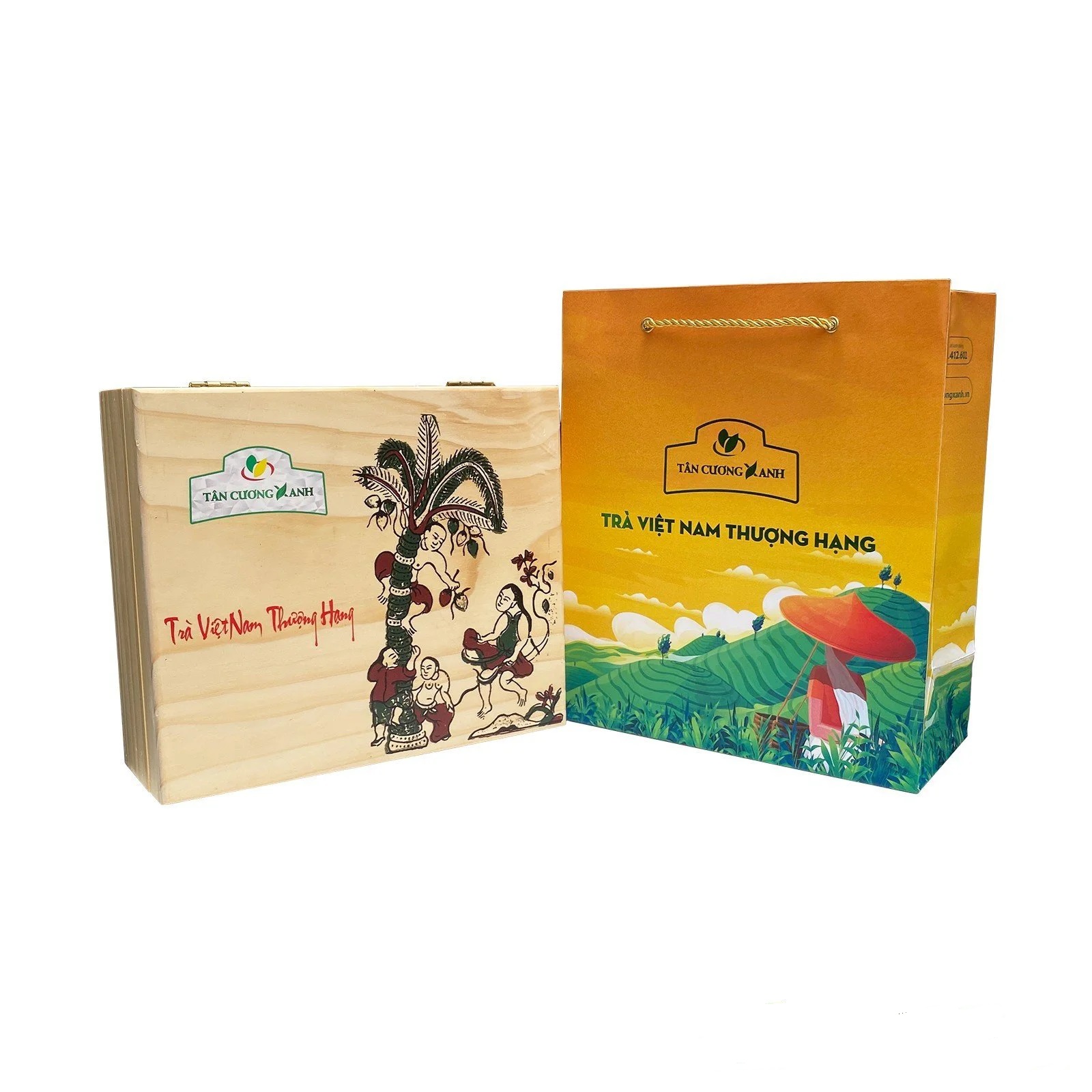 Hộp Trà Tân Cương Gỗ Thông TCX 2 - 200gram