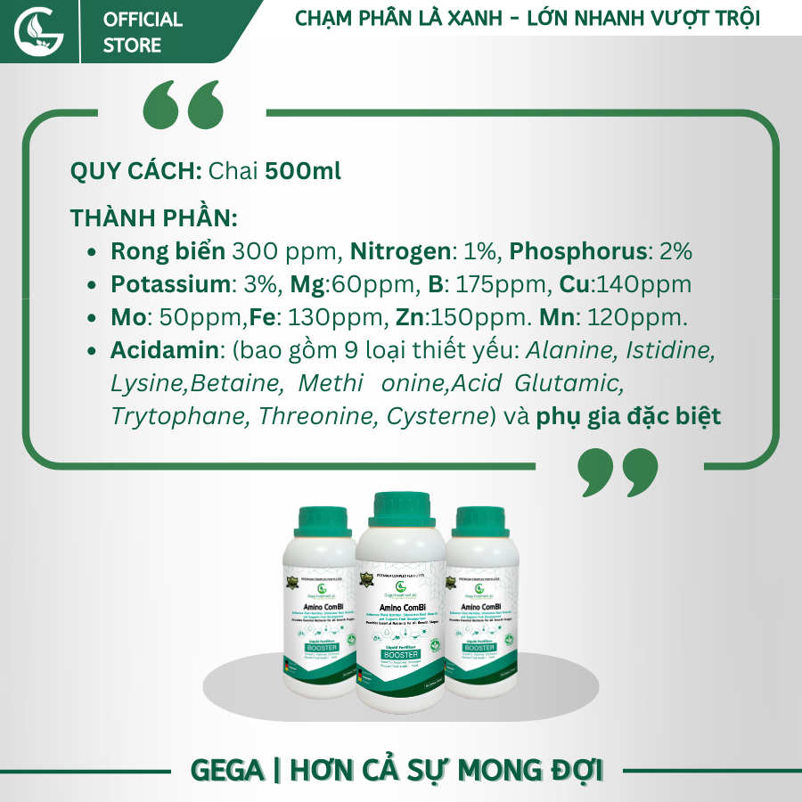 PHÂN BÓN AMINO COMBI RONG BIỂN Dưỡng Cây Ra Rễ Chống Stress – Nông ...