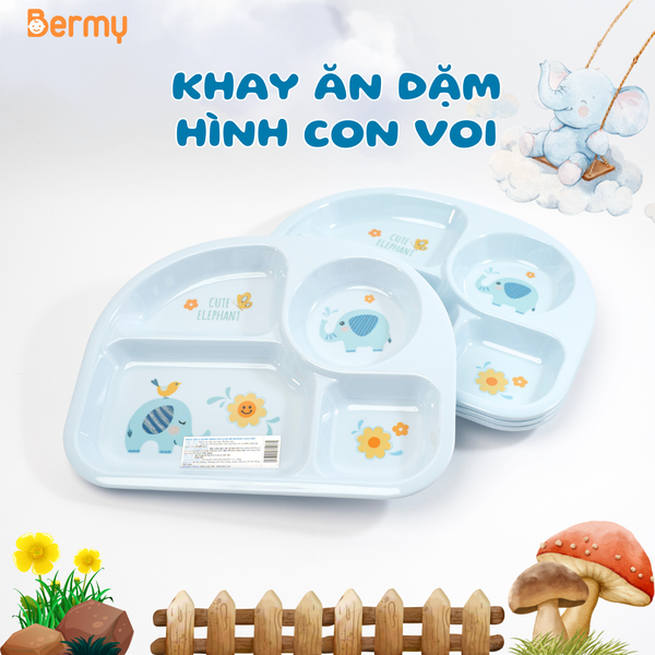 BERMY- KHAY ĂN DẶM HÌNH CON VOI – mumbaby