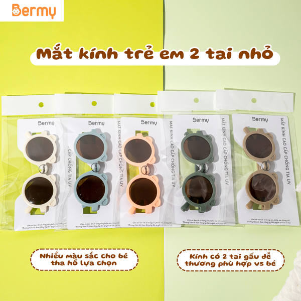 BERMY- 👓 MẮT KÍNH TRẺ EM HÌNH TRÒN TAI GẤU VINTAGE – PHONG CÁCH THỜI ...