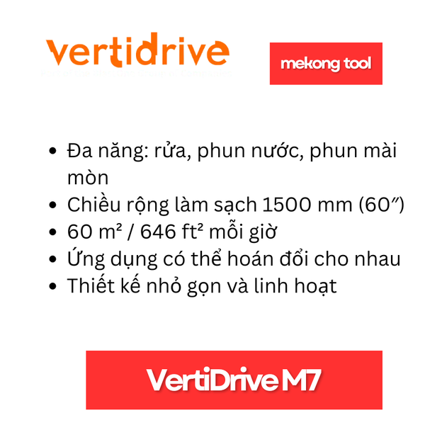 ROBOT bắn cát bánh xích, TỪ TÍNH VertiDrive M7