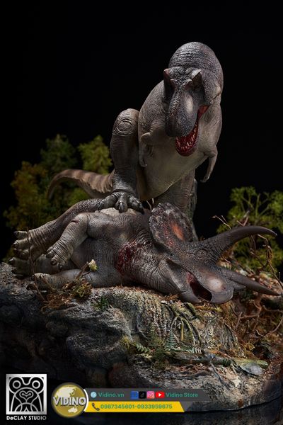 Mô hình Tyranosaurus rex Vs Triceratops Declay studio – Vidino