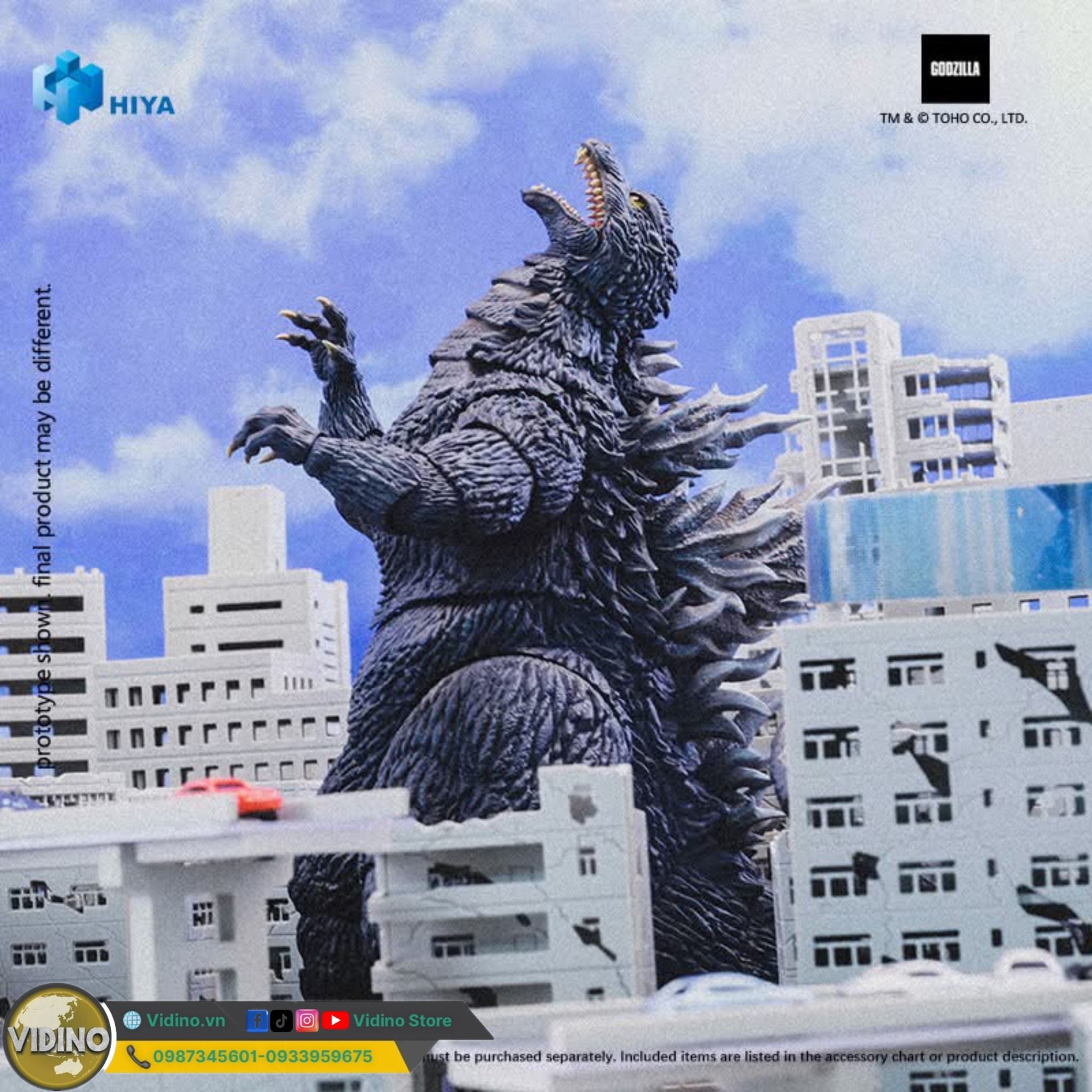 Mô hình Godzilla 2002 Hiya toys – Vidino