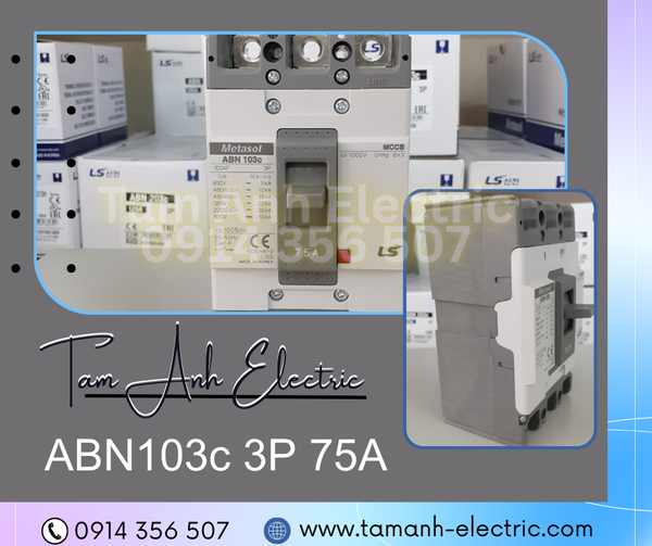MCCB LS ABN103c 3P 75A | Aptomat khối LS Electric chính hãng – Công ty ...
