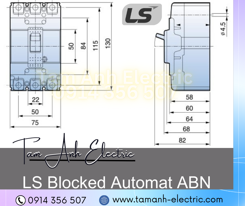 Automat Khối LS MCCB ABN53c 3P 30A - MCCB ABN53c 3P 30A - LS ABN 3P 30 – Công ty TNHH Thương Mại ...