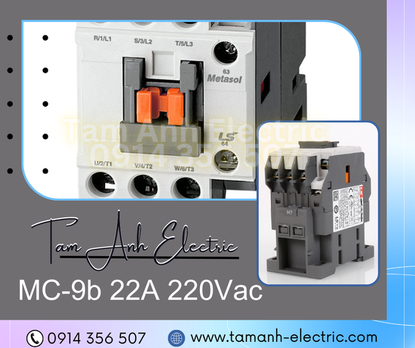 Khởi động từ MC22A LS - Contactor MC-22b 22A 220Vac - Khởi động từ 22A ...