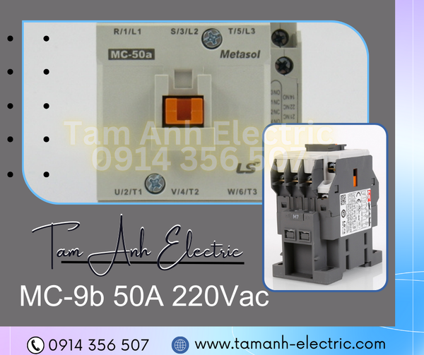 Khởi động từ MC50A LS - Contactor MC-50a 50A 220Vac - Khởi động từ 50A ...