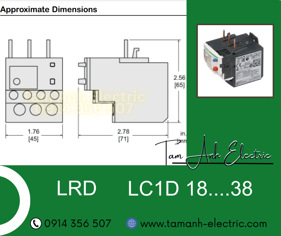 Relay Nhiệt Schneider - LRD Tesys D series - Đuôi Nhiệt Schneider LRD2 ...