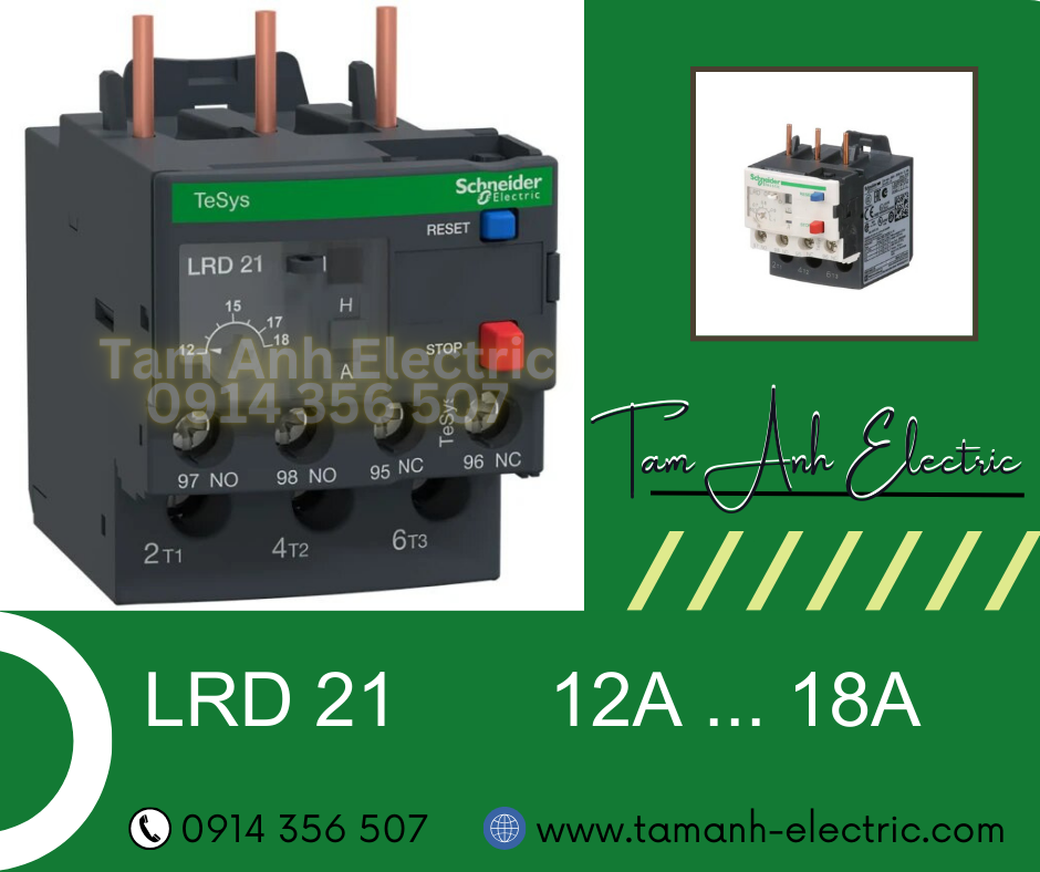 Relay Nhiệt Schneider - LRD Tesys D series - Đuôi Nhiệt Schneider LRD2 ...