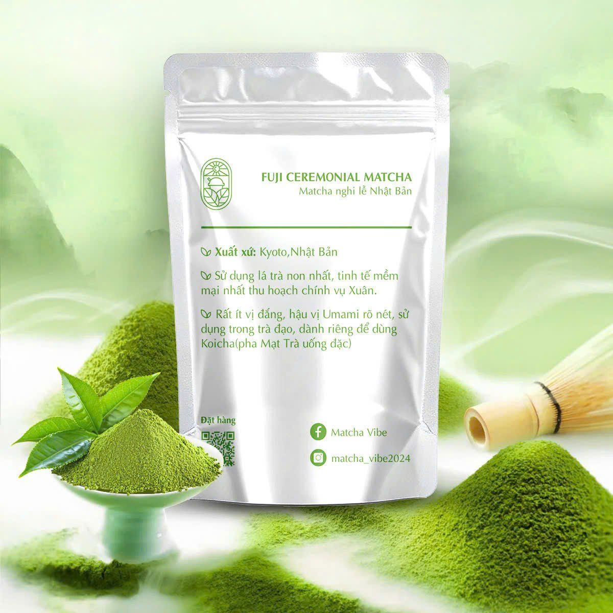 Fuji Ceremonial Matcha (50g) - Matcha Vibe – Tiệm Trà Nhật Bản