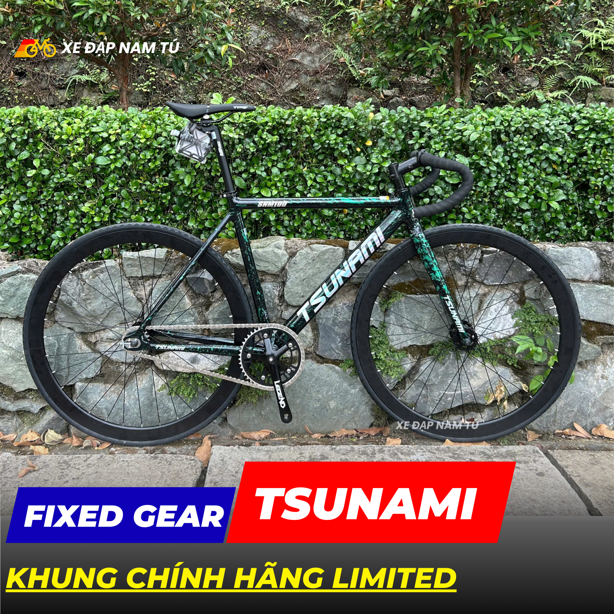 FIXED GEAR TSUNAMI CHÍNH HÃNG – Xe Đạp Nam Tú