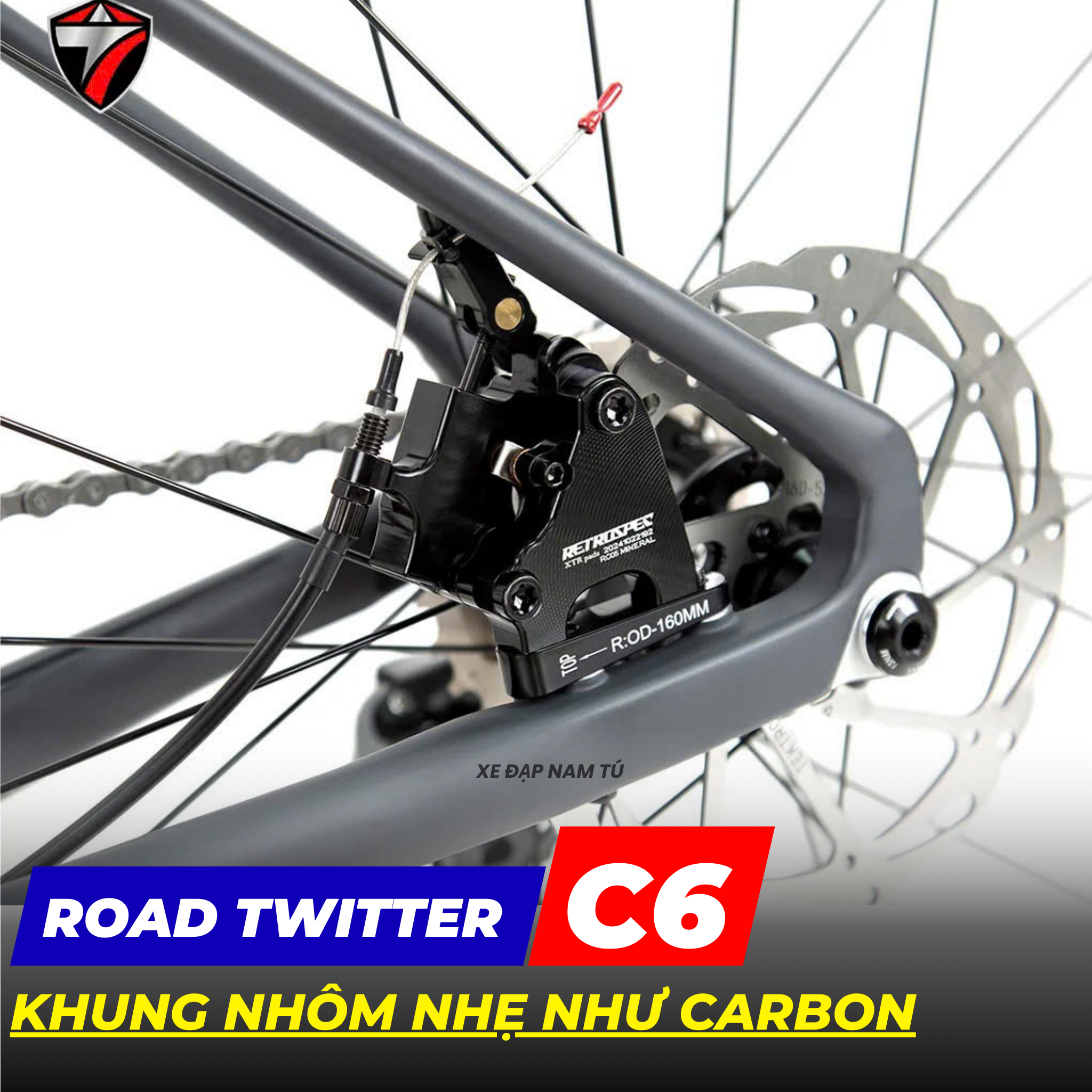 XE ĐAP ROAD TWITTER C6 - KHUNG NHÔM CAO CẤP – Xe Đạp Nam Tú