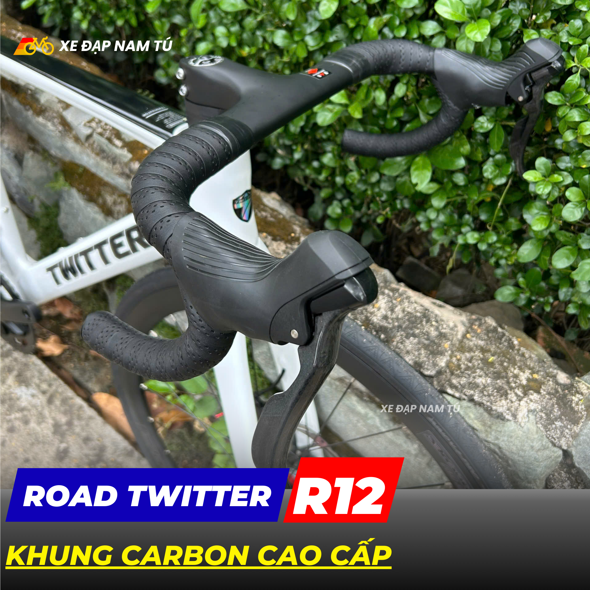 Xe đạp đua Twitter R12 RS24 tay cong – Xe Đạp Nam Tú