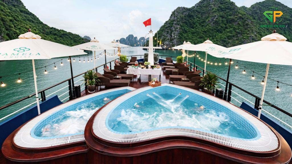 Du thuyền Pamela tham quan tối vịnh Hạ Long – Green Pearl Travel