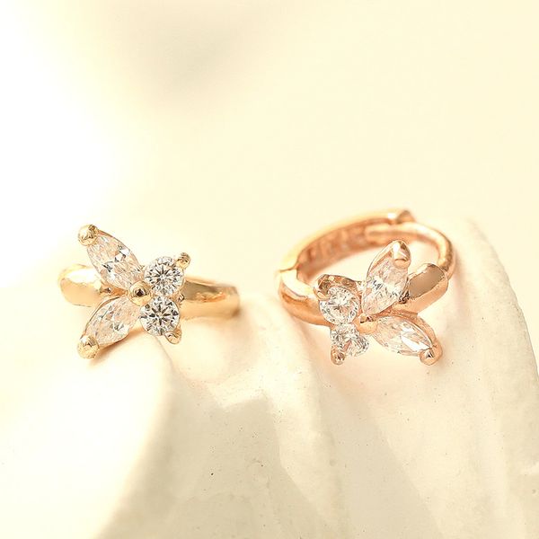 Solid Gold Moth Piercing Hoop 1012 – Mini Shiny