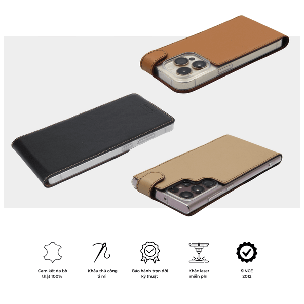 Flip cover mở dọc cho điện thoại – Tinh tế trên từng sản phẩm