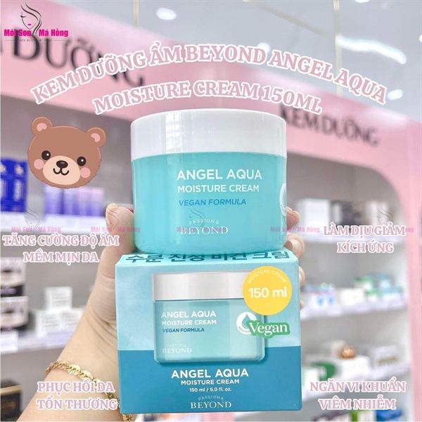 Kem Dưỡng Ẩm Thuần Chay Làm Dịu Da Beyond Angel Aqua Moisture Cream 15 - MÔI SON MÁ HỒNG