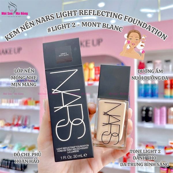 Kem Nền Nars Light Reflecting Foundation 30ml #L2 Mont Blanc - MÔI SON MÁ HỒNG