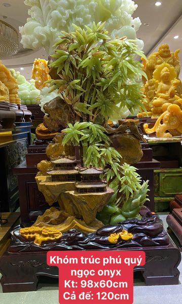 Khóm Trúc Phú Quý Ngọc Onyx – Tác Phẩm Phong Thủy Tài Lộc & Trường Thọ ...