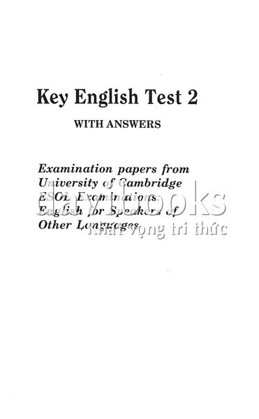 Key English Test 2 With Answears