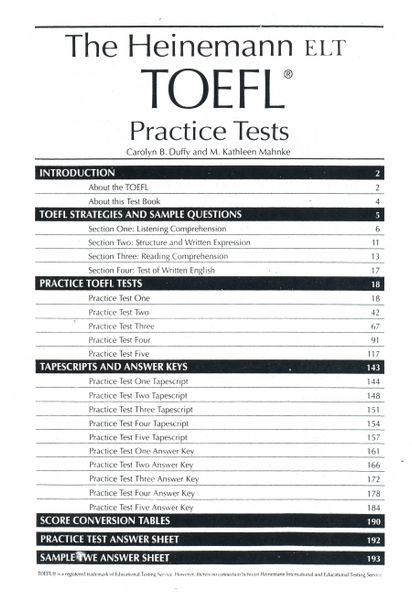 Toefl Practice Tests