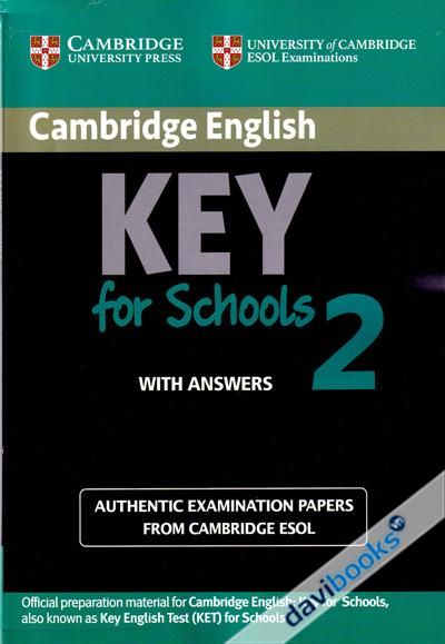 Cambridge English Key English Test For Schools 2 With Answers