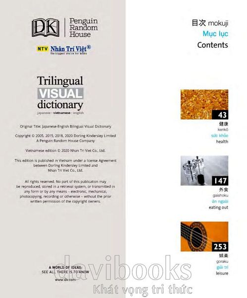 DK Trilingual Visual Dictionary – Japanese-Vietnamese-English