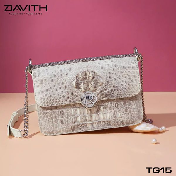 Túi xách nữ cao cấp phiên bản da gù cá sấu bạch tạng - TG15