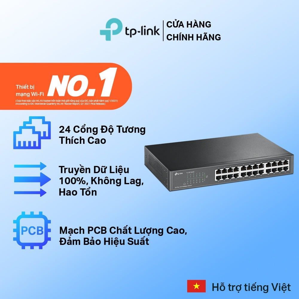 Bộ Chia Mạng TP-Link TL-SF1024D | Switch 24 cổng RJ45 10/100Mbps