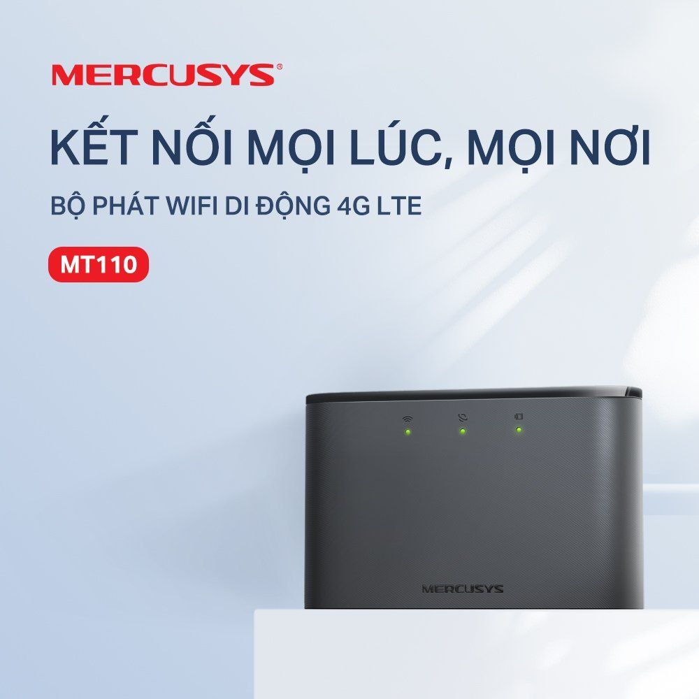 Router Wi-Fi Di Động Mercusys MT110 4G LTE 150Mbps