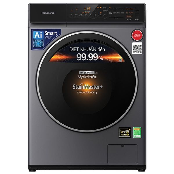 Máy giặt lồng ngang Panasonic Inverter 9Kg NA-V90FC1LVT – Điện Máy Hương Anh