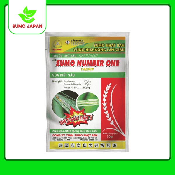 Thuốc trừ sâu SUMO NUMBER ONE 140WP 20gr – SUMO JAPAN