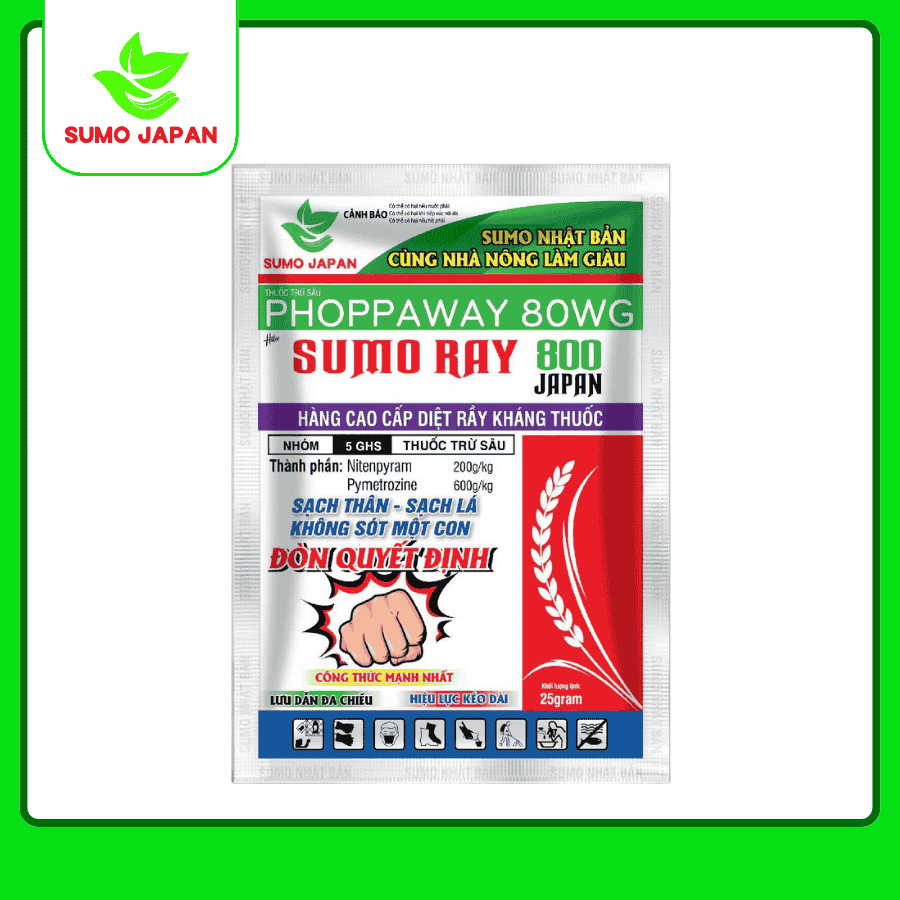 Thuốc trừ sâu SUMO RAY 800 25gr – SUMO JAPAN