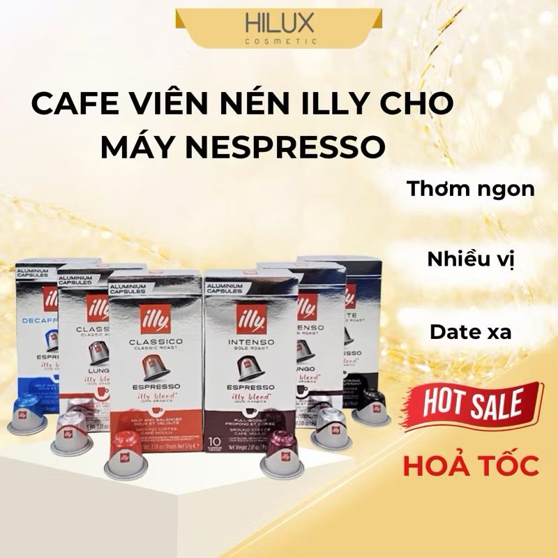 Cà phê viên nén Illy cho máy Nespresso 1 gói x 10 viên – Hilux Cosmetic