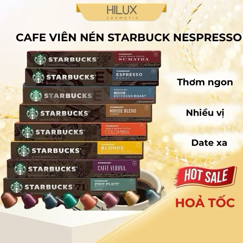 Cà phê viên nén Starbucks cho máy Nespresso 1 hộp x 10 viên – Hilux ...
