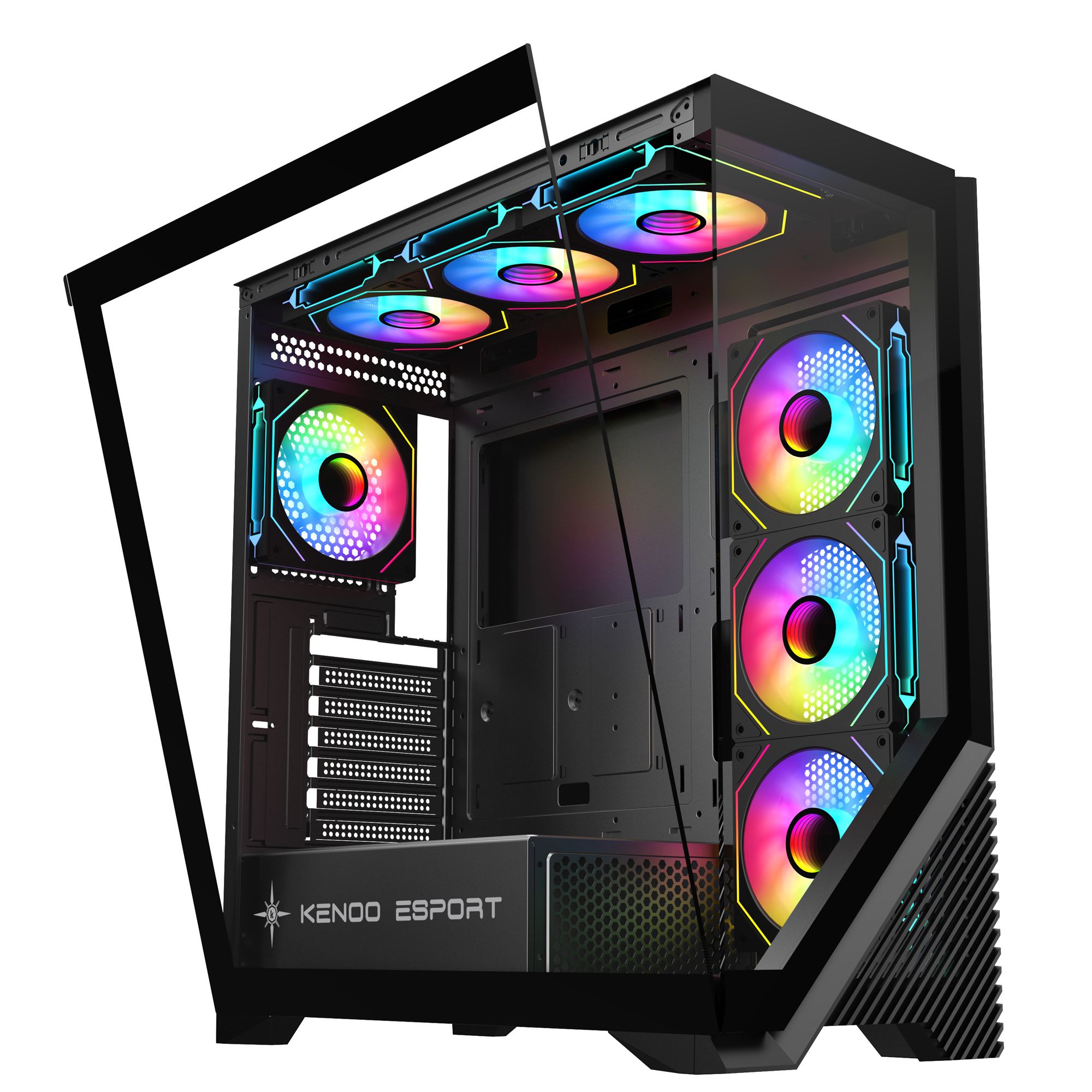 Vỏ máy tính KENOO ESPORT FK800 - Màu Đen – TÂN THÀNH SLINE