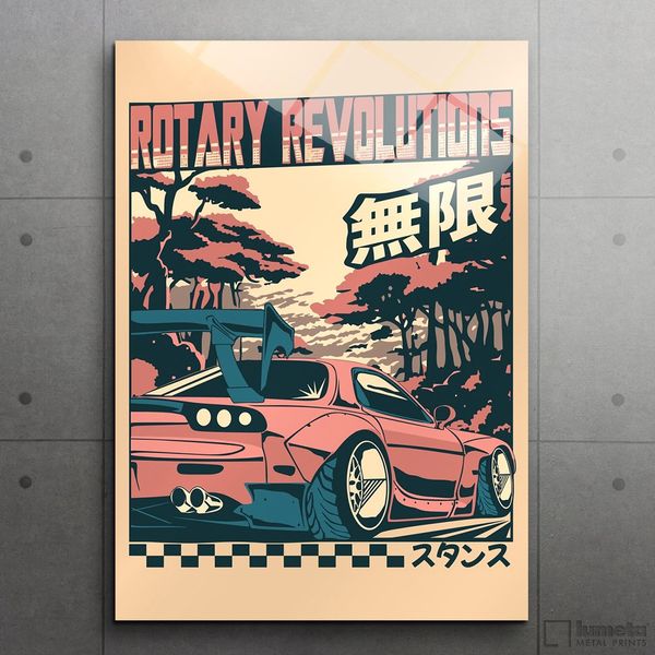 Tranh Xe JDM LEGENDS 75 Lumeta - Tranh Kim Loại